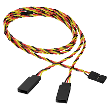 Twisted 20 AWG "Y" Servo Wire with Connectors – MPI Hobby