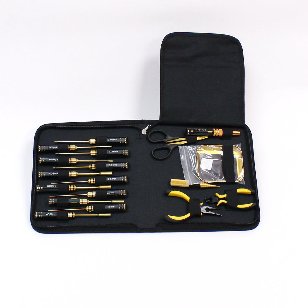 18PCS RC Tools Kits Hex Screwdriver Set Titanium Nitride Coated – MPI Hobby